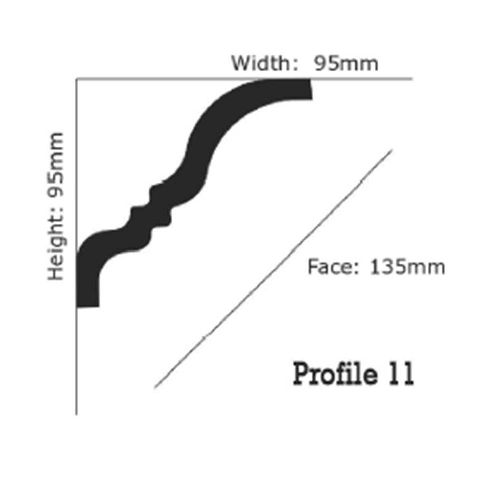 Cornice – Profile 11 Per 2m Length – Precision Ceiling & Drywall Solutions