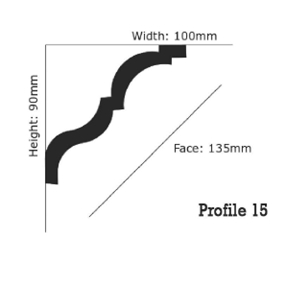 Cornice – Profile 15 Per 2m Length – Precision Ceiling & Drywall Solutions