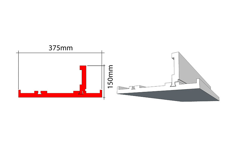 Light Trough Flat L-Shape – Precision Ceiling & Drywall Solutions